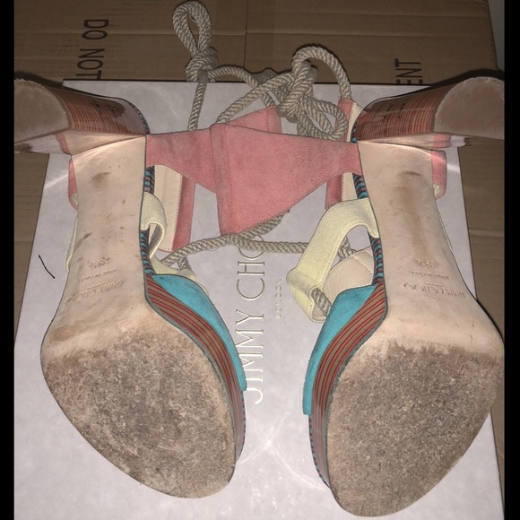 Jimmy Choo | Shoes | Jimmy Choo Halley Colorblock Sandal | Poshmark